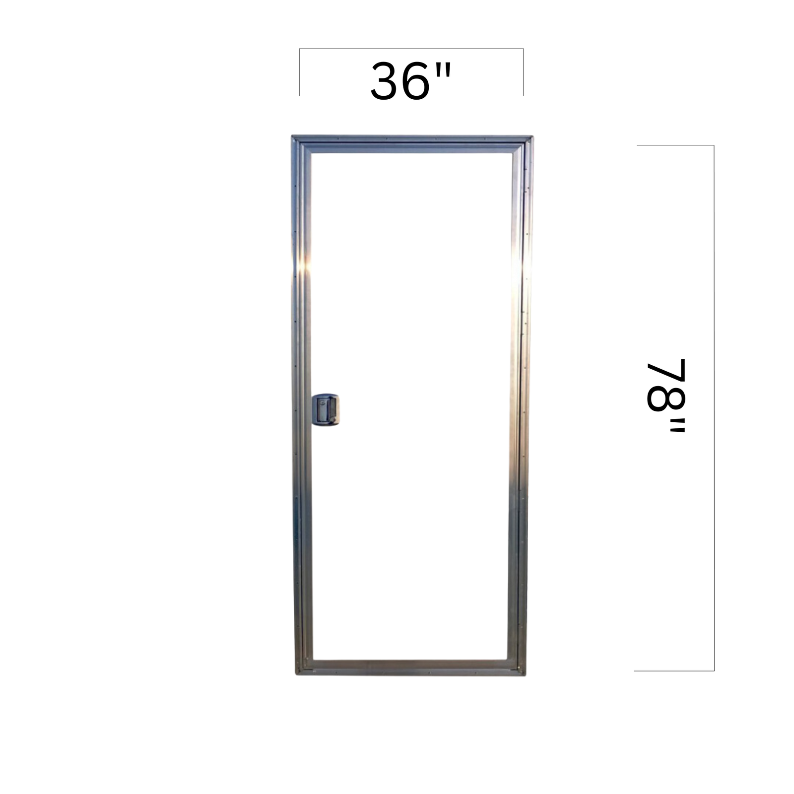 Cargo Trailer Side Door Assembly W/ Frame - 36" X 78"